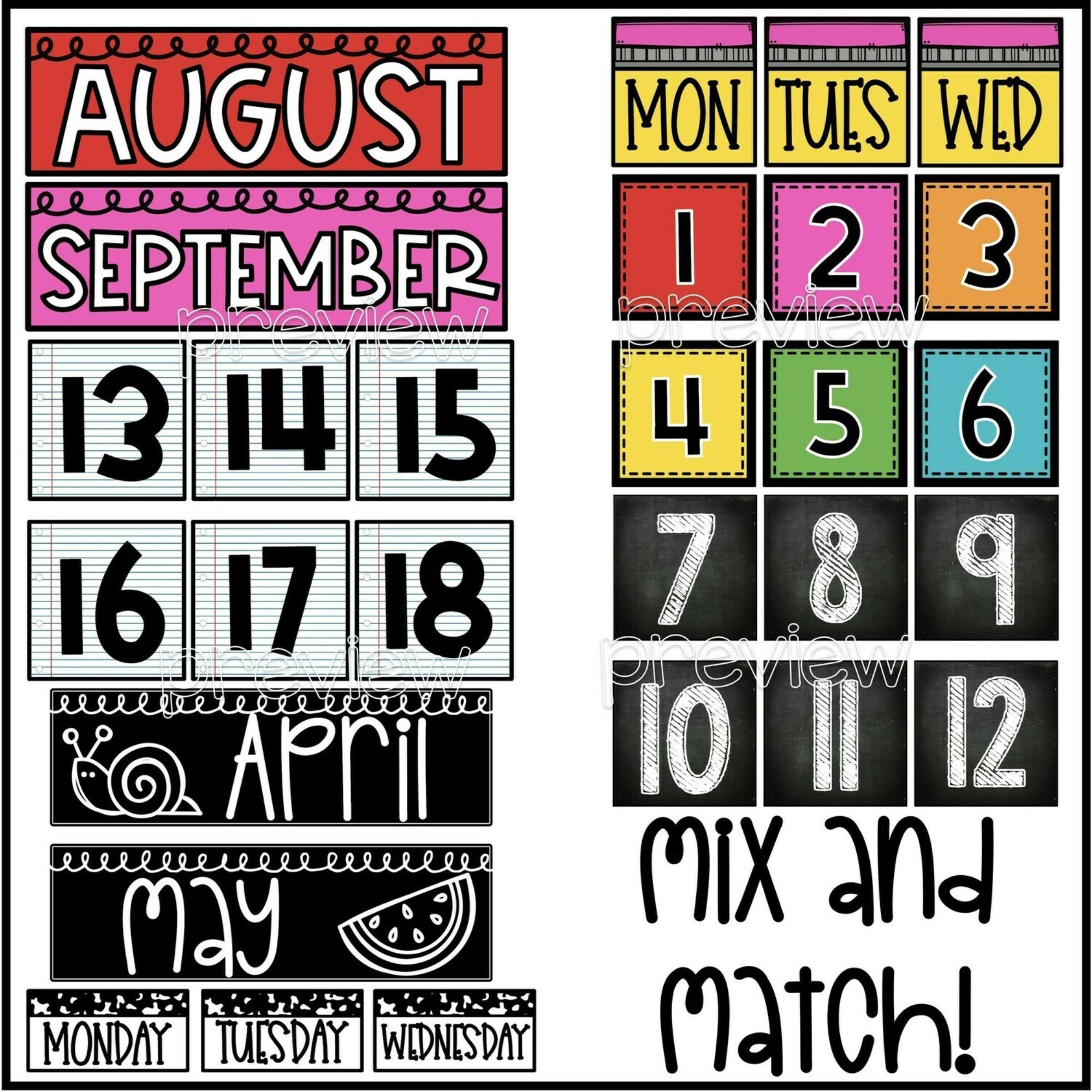 Bright Classroom Calendar Pack: Vintage Vibes Classroom Decor (digital ...