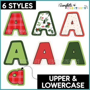 Christmas Bulletin Board Letters | Christmas Classroom Decor | Bulletin ...