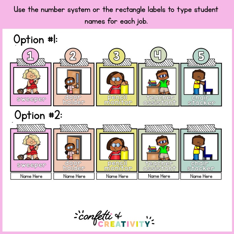 Floral Farmhouse Classroom Jobs Chart: Editable Display (digital ...