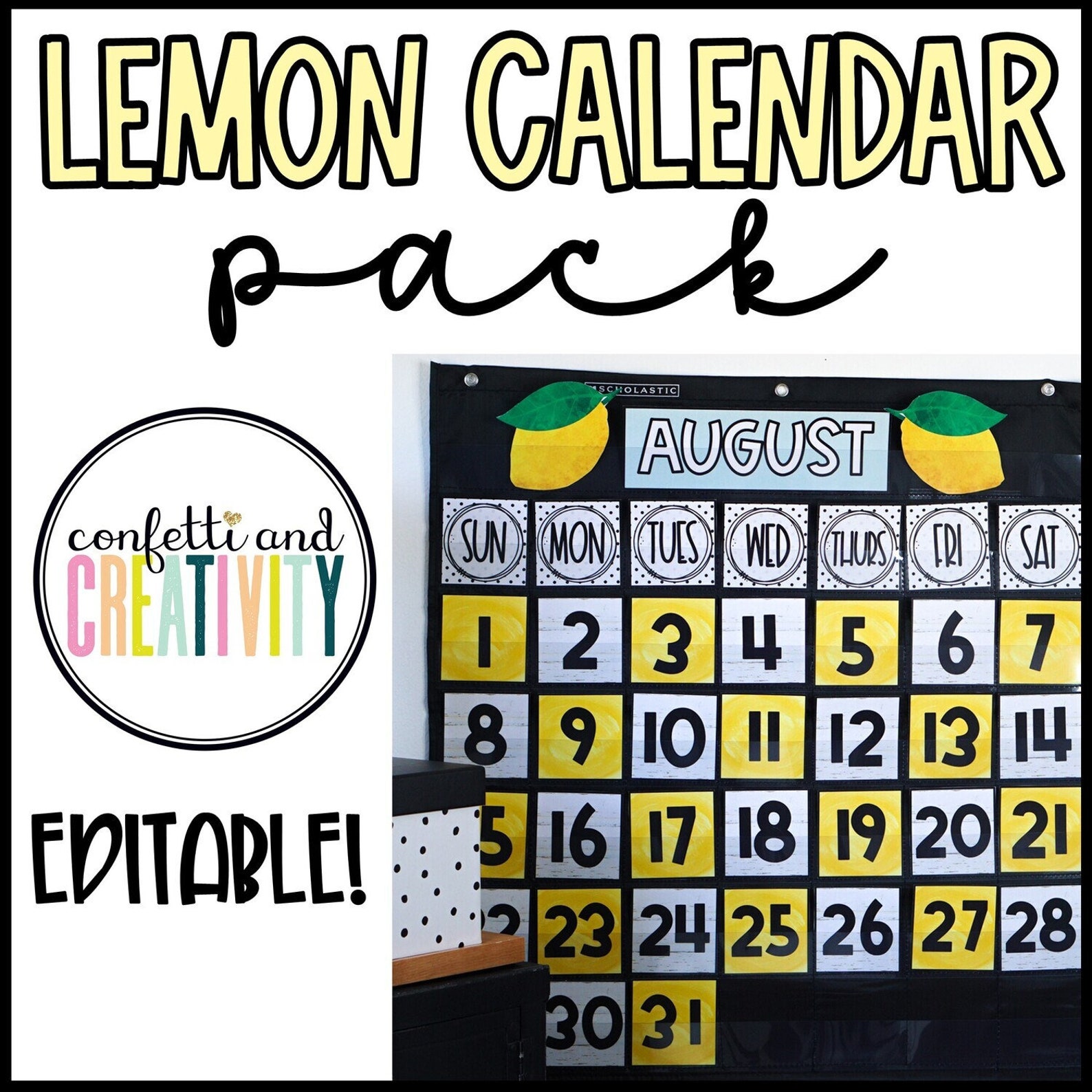 LEMON FARMHOUSE Classroom Decor Bundle Farmhouse Classroom - Etsy