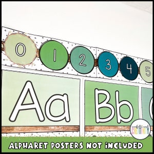 Nature Classroom Number Line | Nature Classroom Decor | Number Line for ...