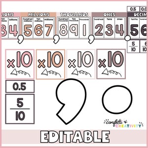 Boho Classroom Place Value Posters | Math Posters for Teachers | Boho ...