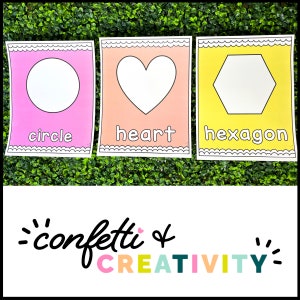 2D & 3D Shapes Classroom Posters: Bright Elementary Decor (digital ...