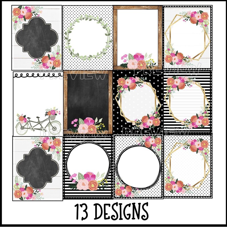 Teacher Binder Covers and Spines Floral Farmhouse Binder - Etsy