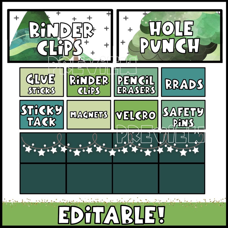 Nature Teacher Toolbox Editable Labels Nature Classroom - Etsy