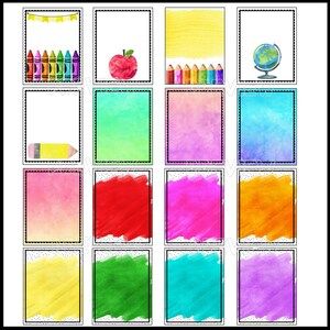 Watercolor Teacher Binder Covers: Editable Classroom Decor (digital ...