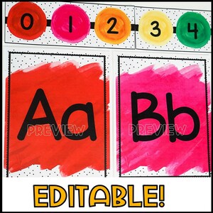 Watercolor Alphabet Posters for the Classroom | Classroom Decor ...