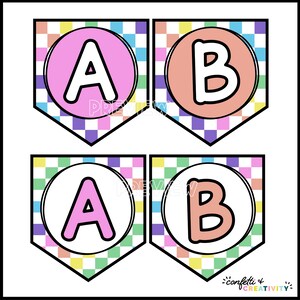 Alphabet Banner for the Classroom | Bright Classroom Decor | ABC Banner ...