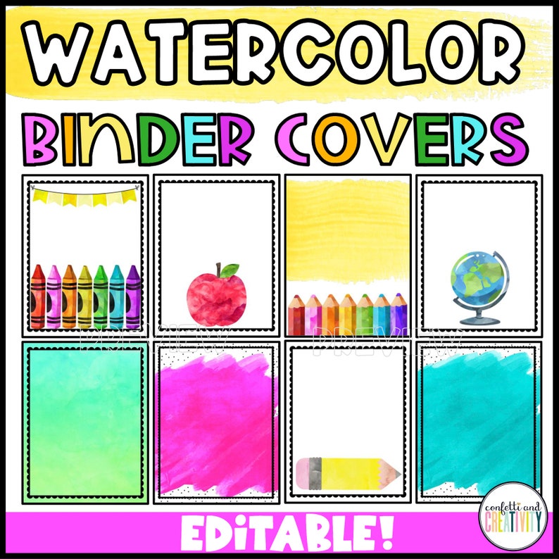 WATERCOLOR Classroom Decor Bundle Watercolor Classroom Theme - Etsy