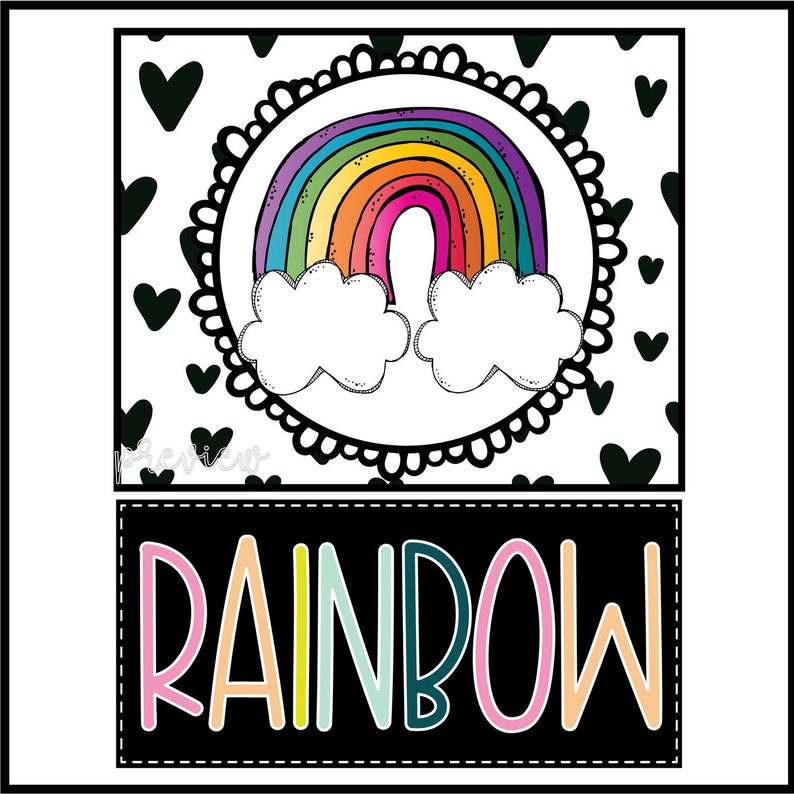 Bold Brights Color Posters for the Classroom Primary - Etsy