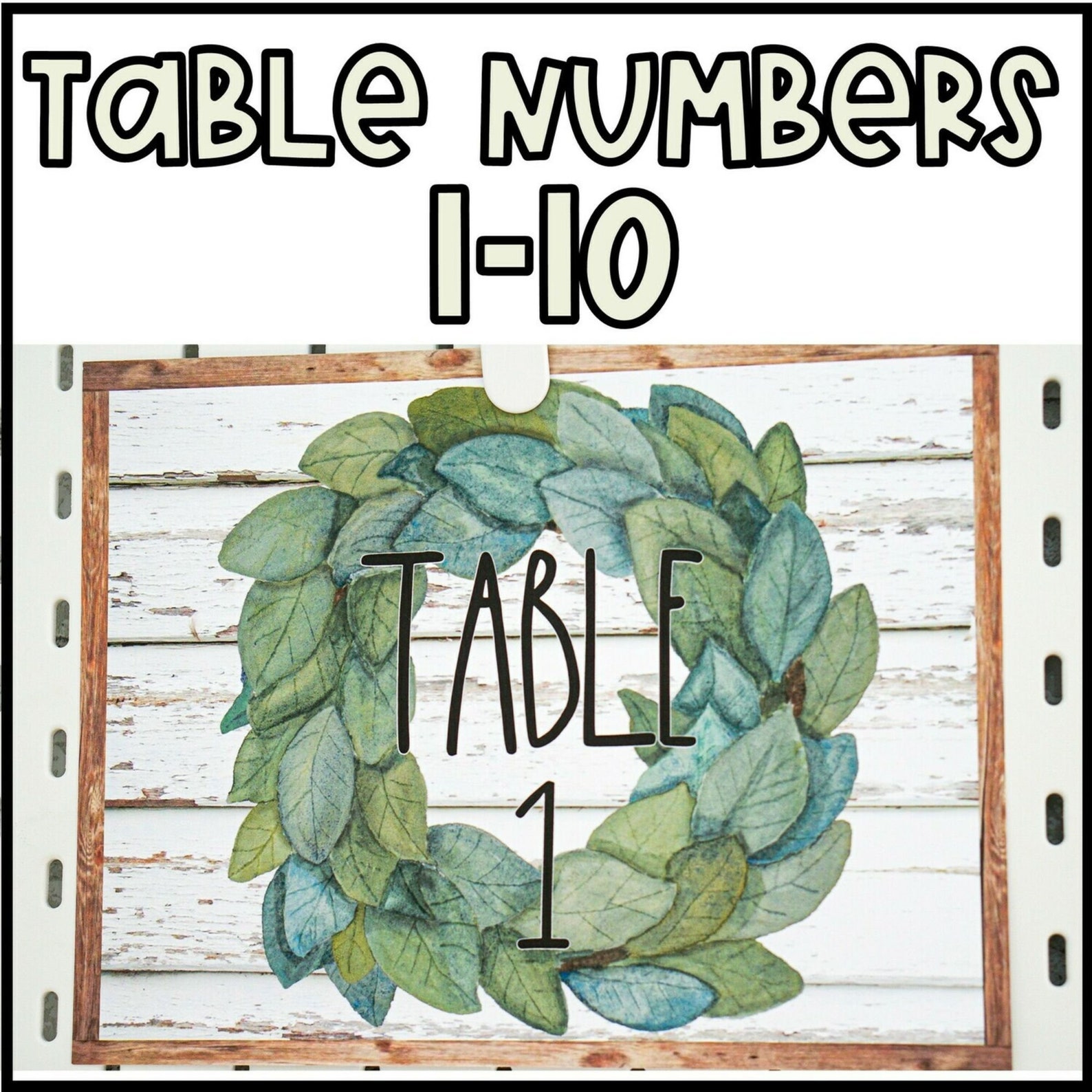 Table Numbers for the Classroom Modern Farmhouse Classroom - Etsy