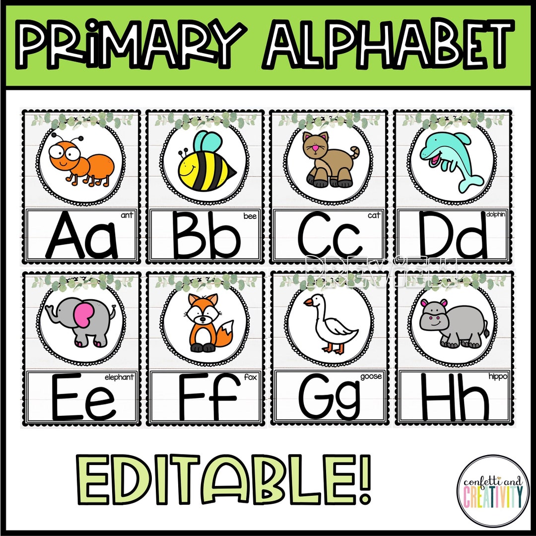 Plant Classroom Alphabet Posters | Alphabet Display | Animal Alphabet ...