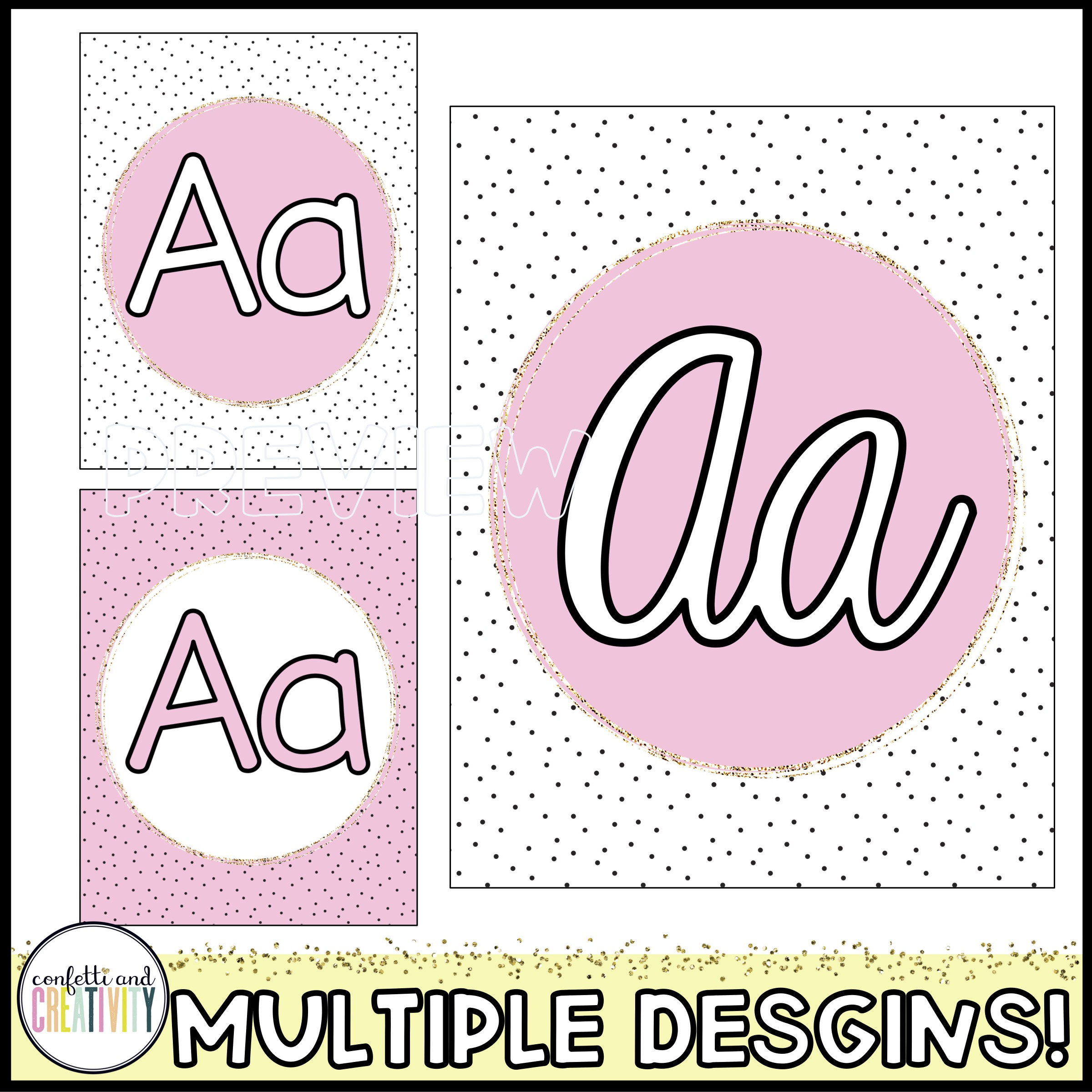 Pastel Classroom Alphabet Posters: A-Z Printable Decor (digital ...