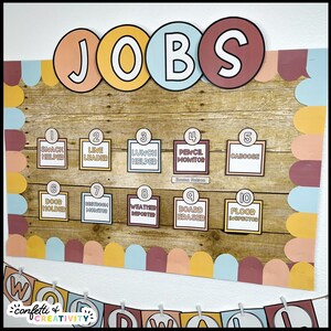 Neutral Classroom Jobs Display | Editable Classroom Jobs | Classroom ...
