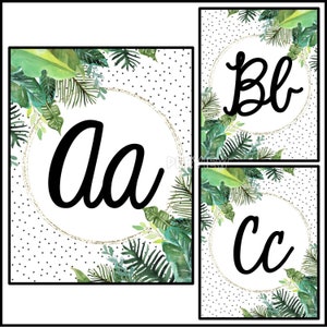 Tropical Alphabet Posters for the Classroom | Tropical Classroom Decor ...
