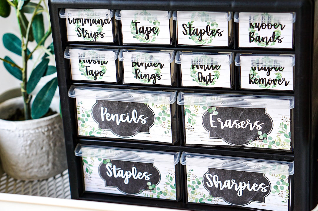 Farmhouse Teacher Toolbox Labels: Elementary Classroom Decor (digital ...