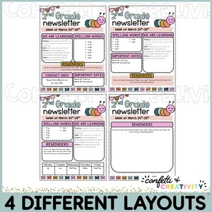 EDITABLE Spring Classroom Newsletter and Calendar | Teacher Newsletter ...