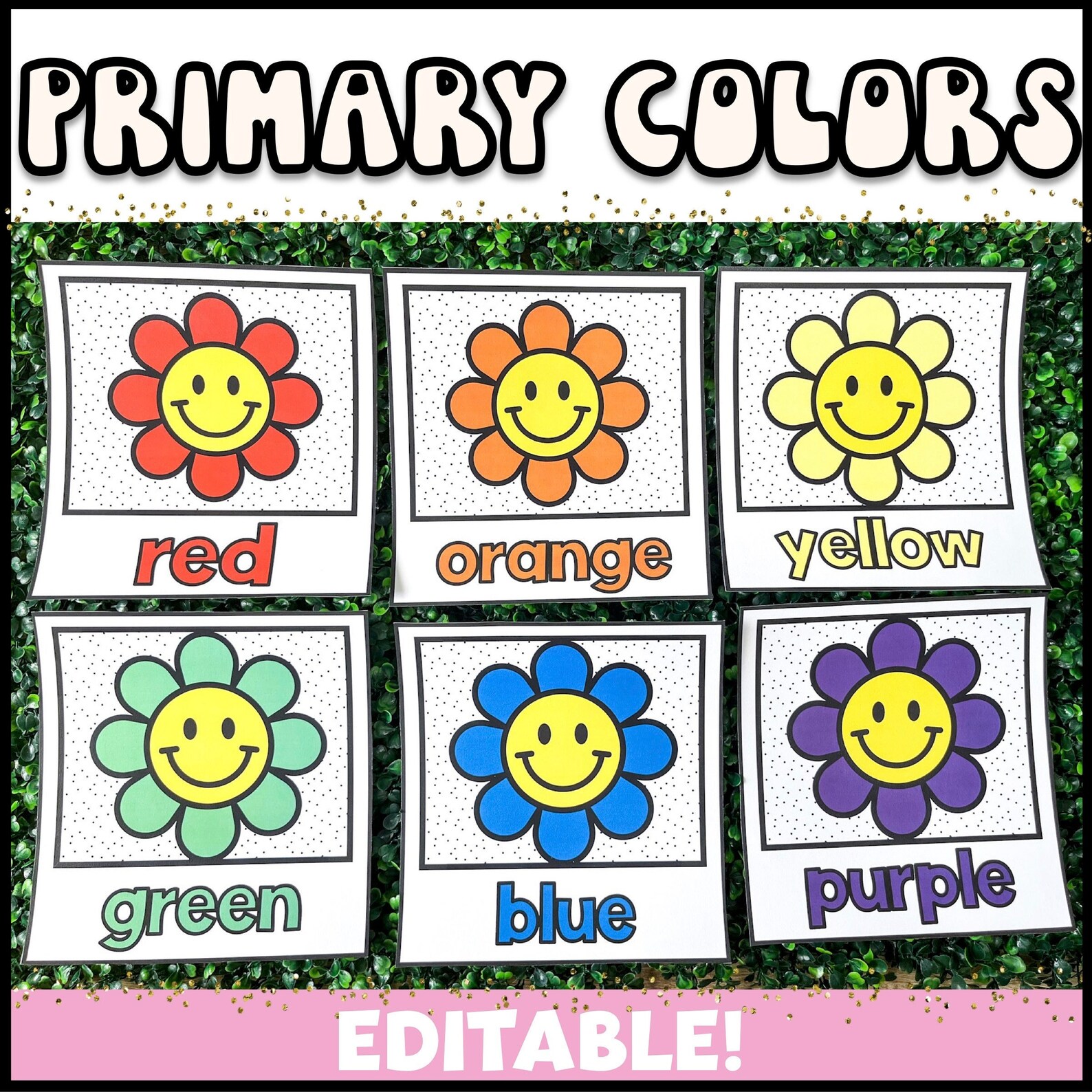 Retro Color Posters for the Classroom Primary Classroom - Etsy