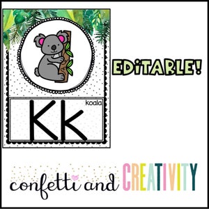 Tropical Classroom Alphabet Posters | Alphabet Display | Animal ...