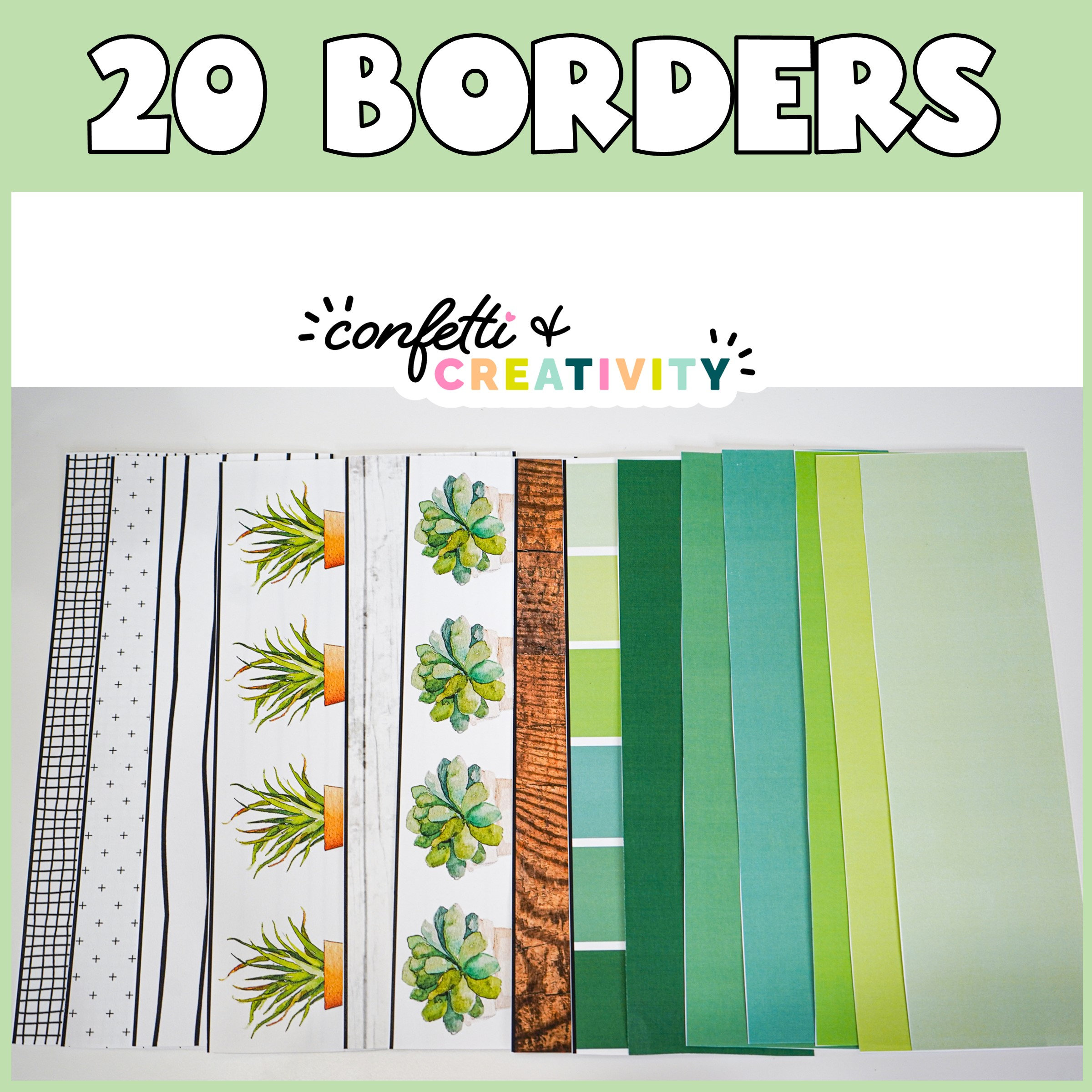 Plant Bulletin Board Borders: Elementary Classroom Decor (digital ...
