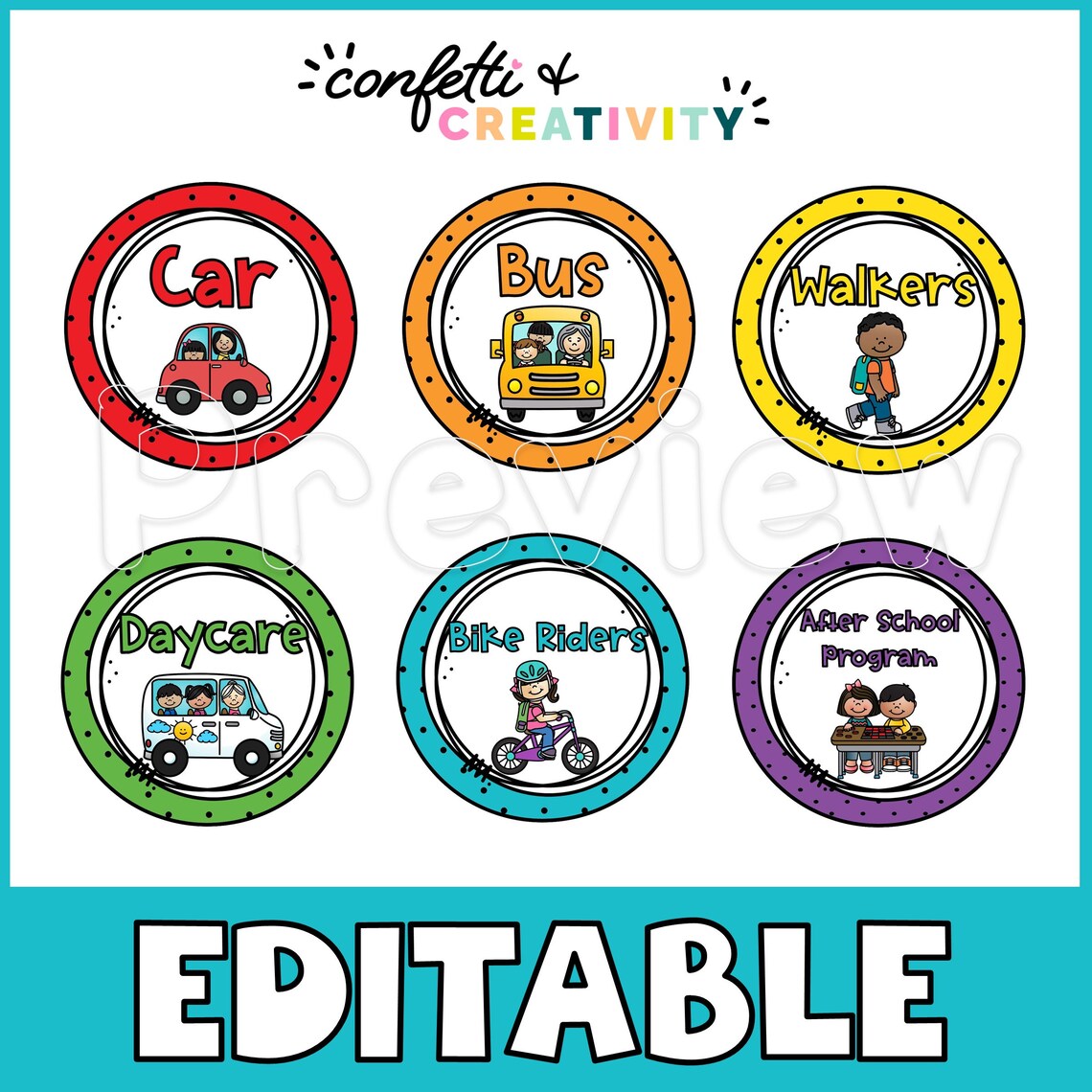 Editable How We Go Home Dismissal Chart: Elementary Classroom Decor ...