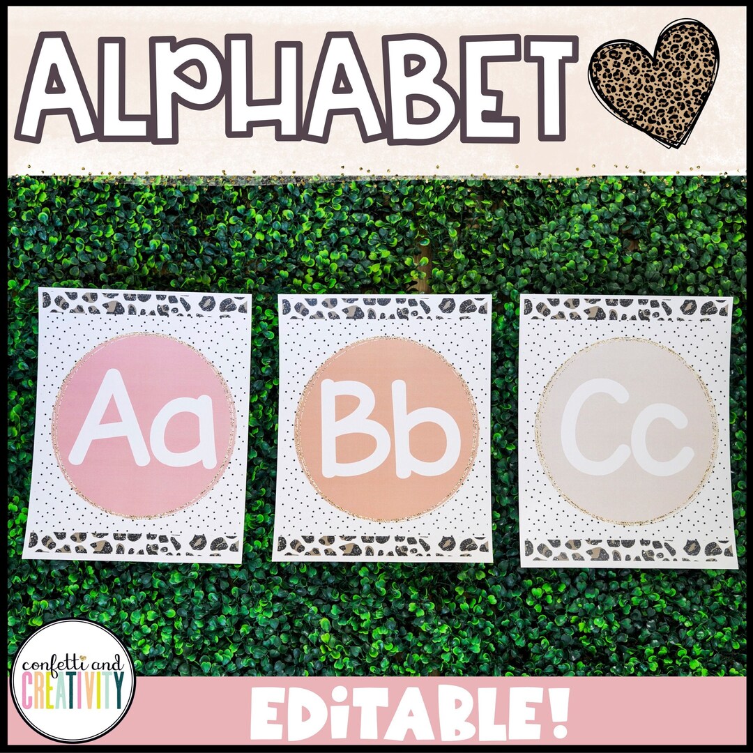 Boho Neutral Alphabet Posters for the Classroom | Classroom Decor ...