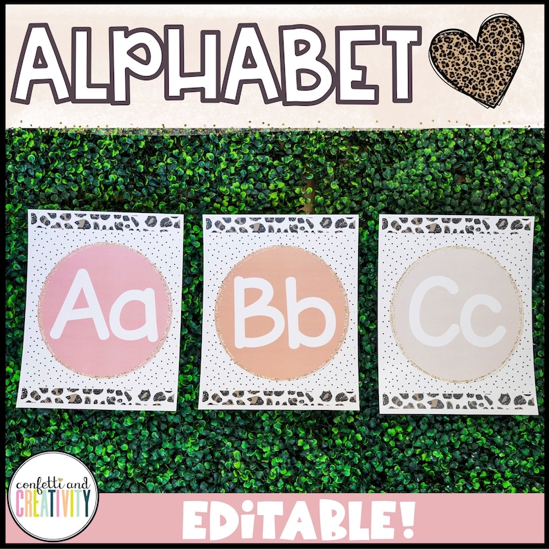 Boho Neutral Alphabet Posters for the Classroom Classroom - Etsy