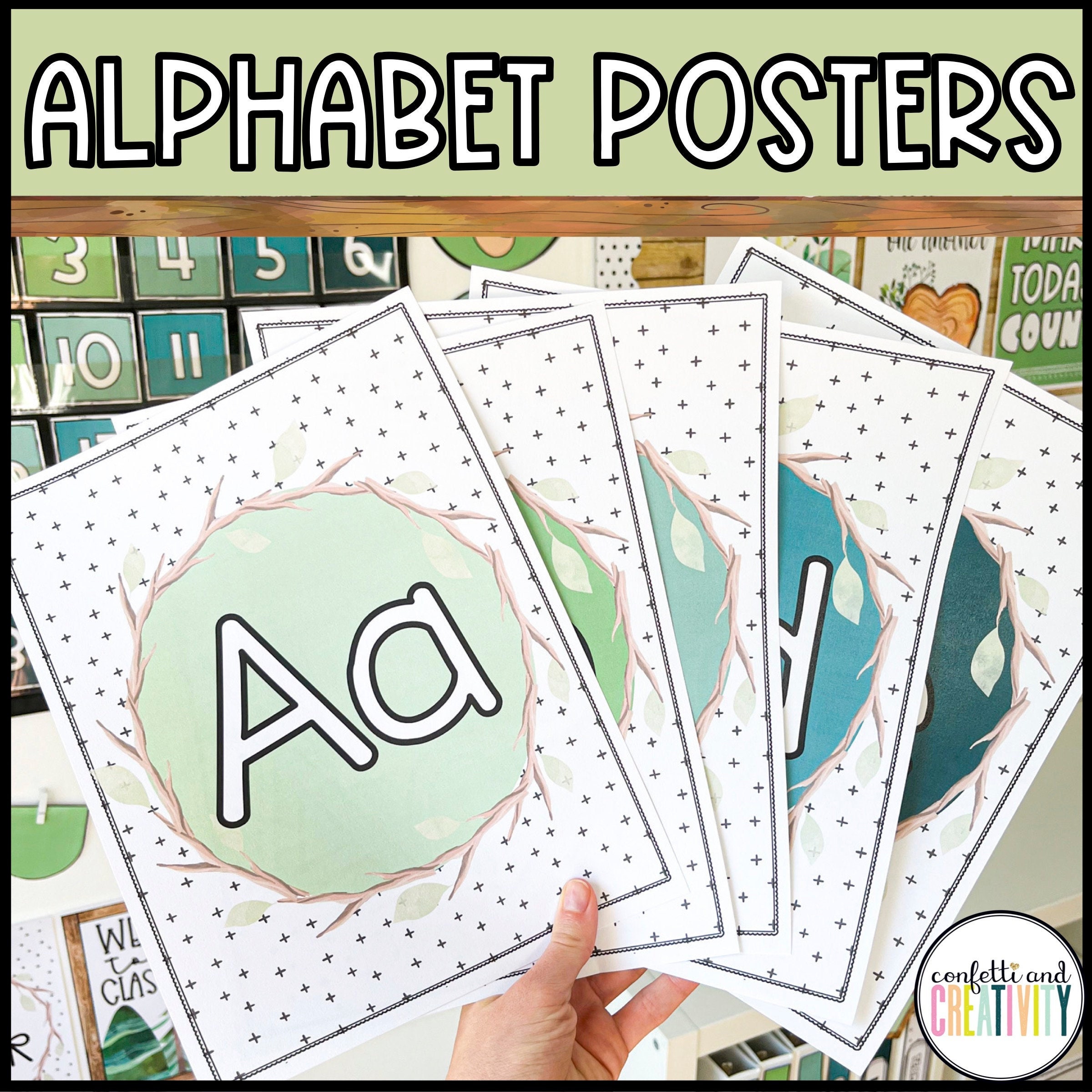 Nature Alphabet Posters for the Classroom Classroom Decor - Etsy Australia