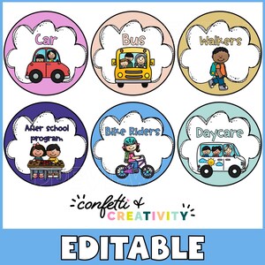 Space How We Go Home Dismissal Chart Template | How We Go Home Bulletin ...