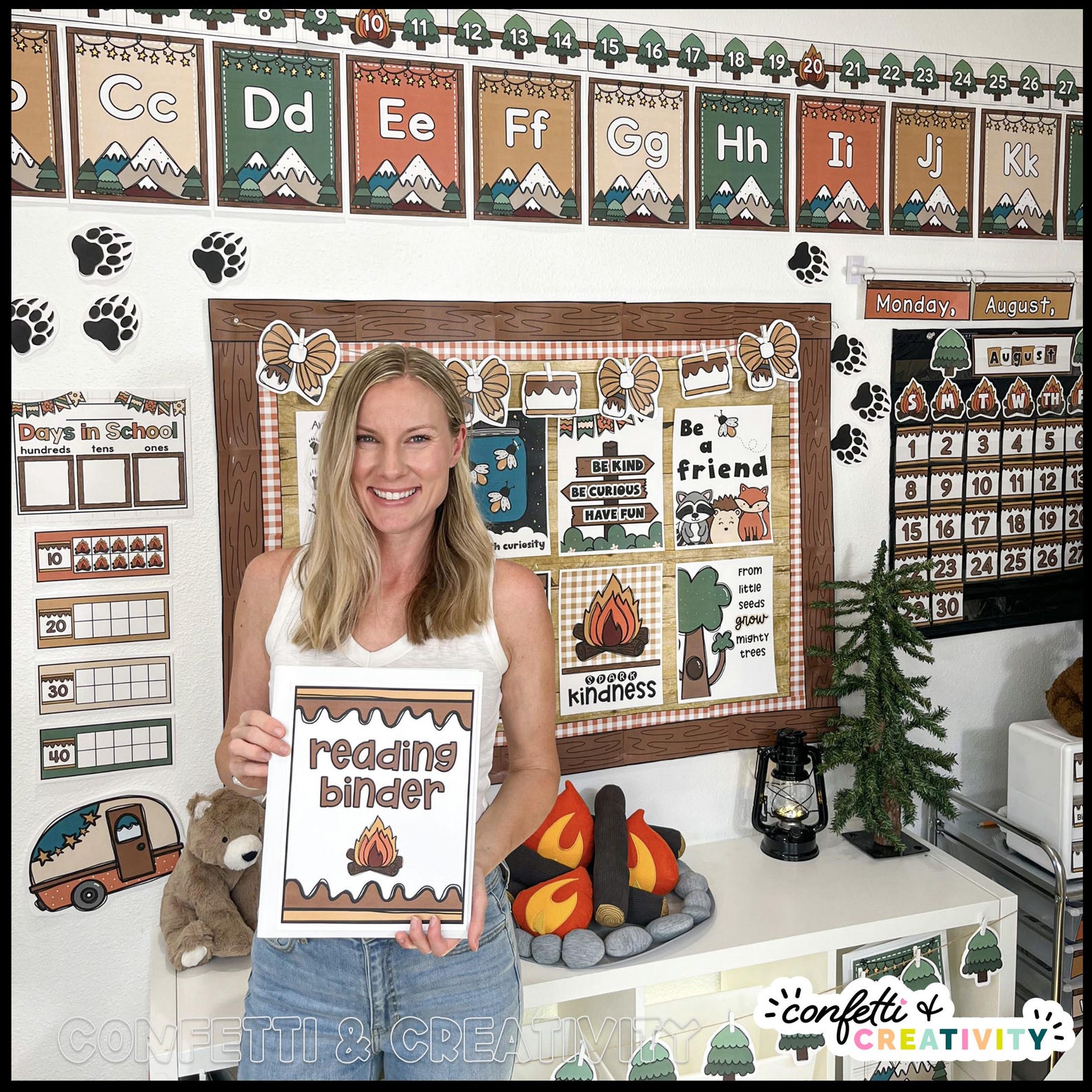Camping Classroom Decor Bundle: Rustic Nature Theme (digital Download ...