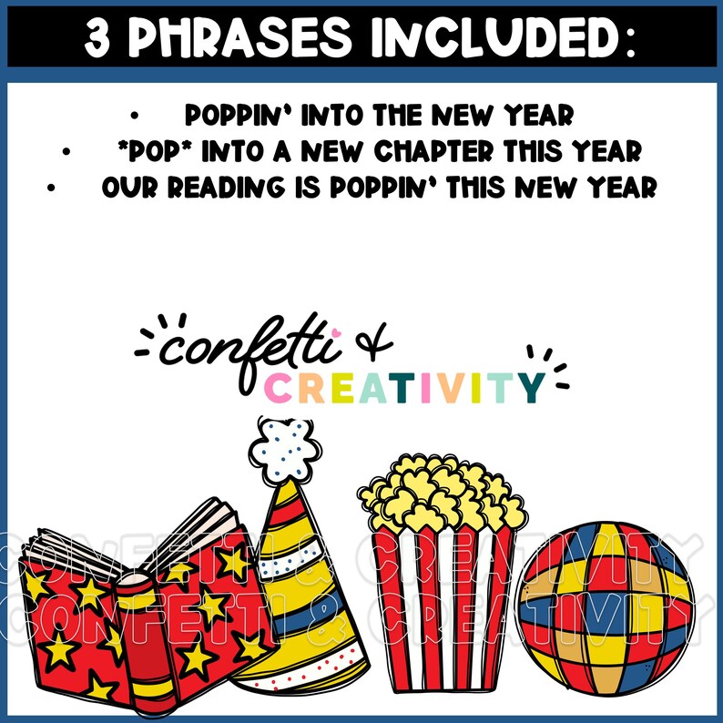 New Year Classroom Door Decor Kit: Reading Theme (digital Download) - Etsy