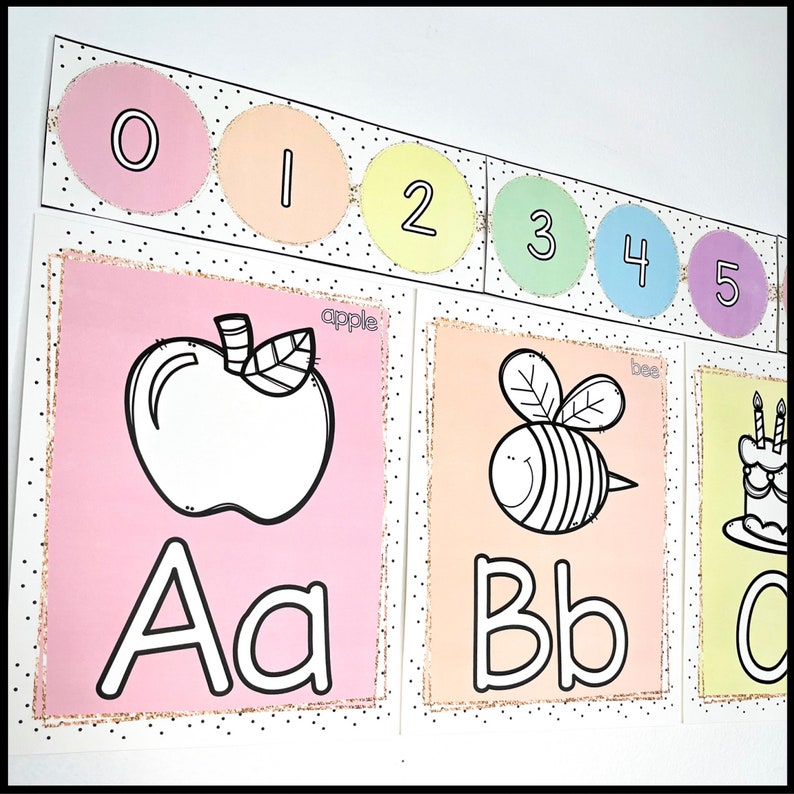 Pastel Classroom Number Line: 0-200, Elementary Decor (digital Download ...