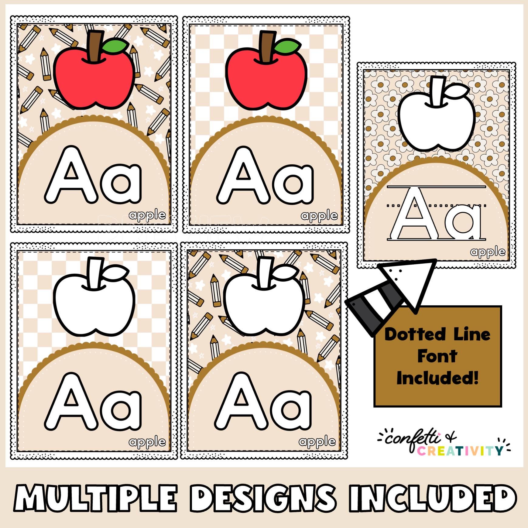 Neutral Picture Alphabet Posters: Elementary Classroom Decor (digital ...