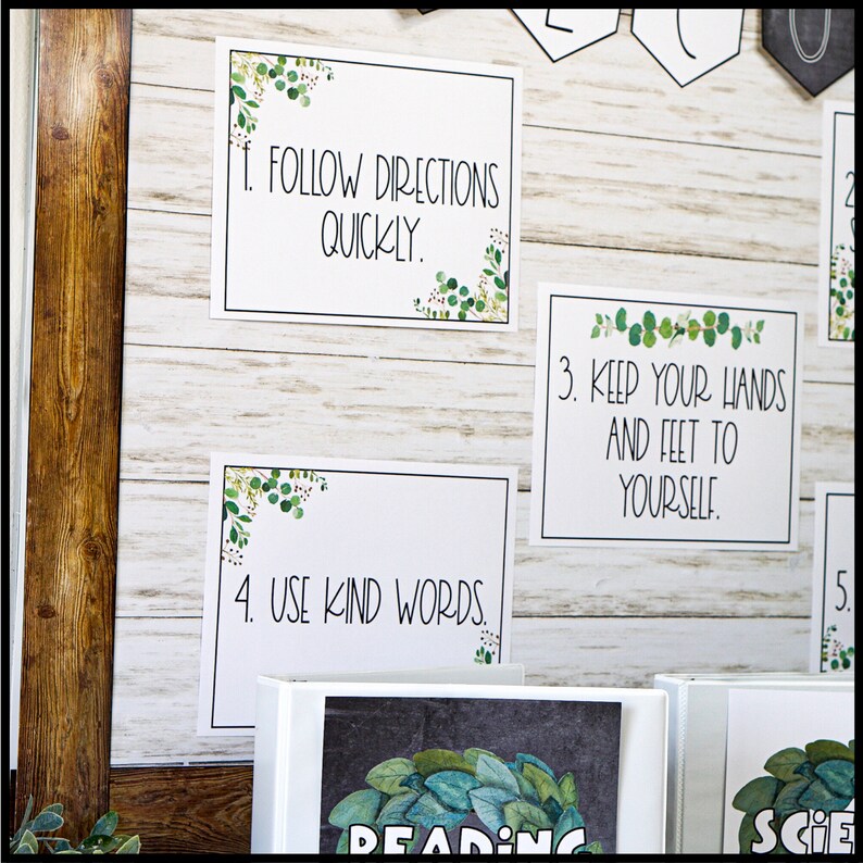 Editable Classroom Posters Modern Farmhouse Classroom Decor - Etsy