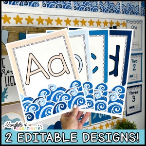 Ocean Classroom Alphabet Posters | Ocean Classroom Decor | Alphabet ...