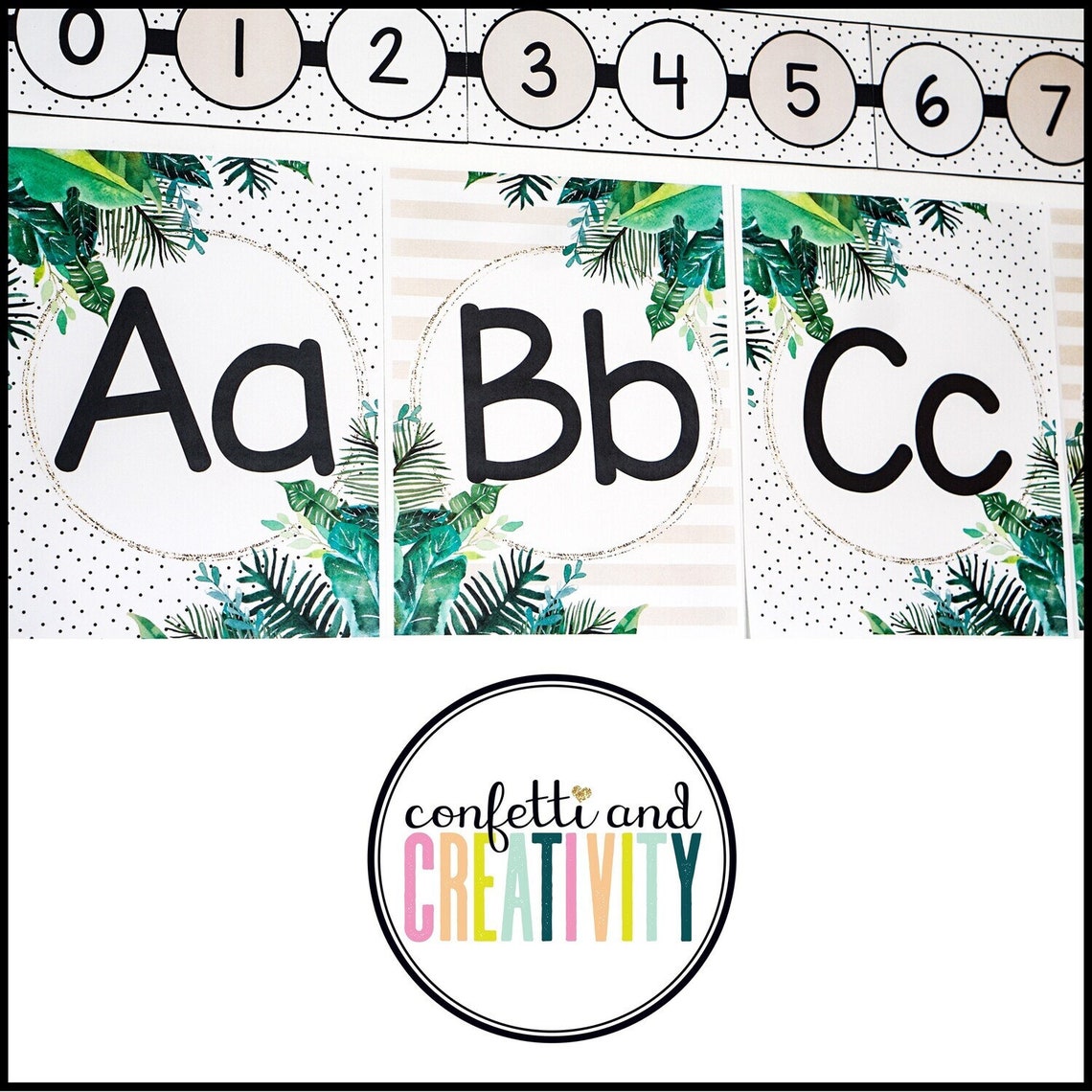 Tropical Alphabet Posters for the Classroom Tropical - Etsy
