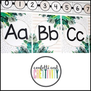 Tropical Alphabet Posters for the Classroom | Tropical Classroom Decor ...