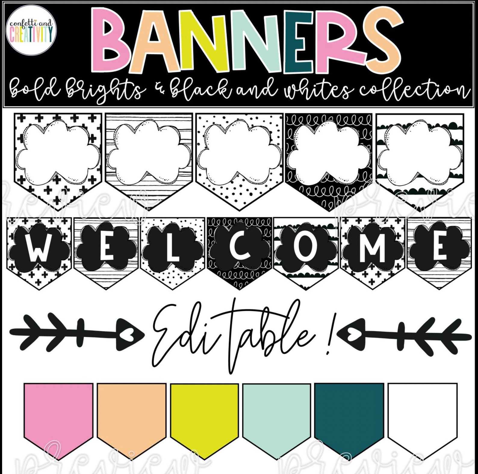 Bright Classroom Decor Bundle Bright Classroom Theme Bright Classroom ...