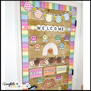 Friendship Bracelet Back to School Classroom Door Decor Kit (digital ...