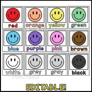 Color Posters for the Classroom | Primary Classroom Decor | Bright ...