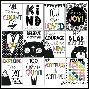 Bold Brights Classroom Quote Posters | Classroom Quotes | Bright ...