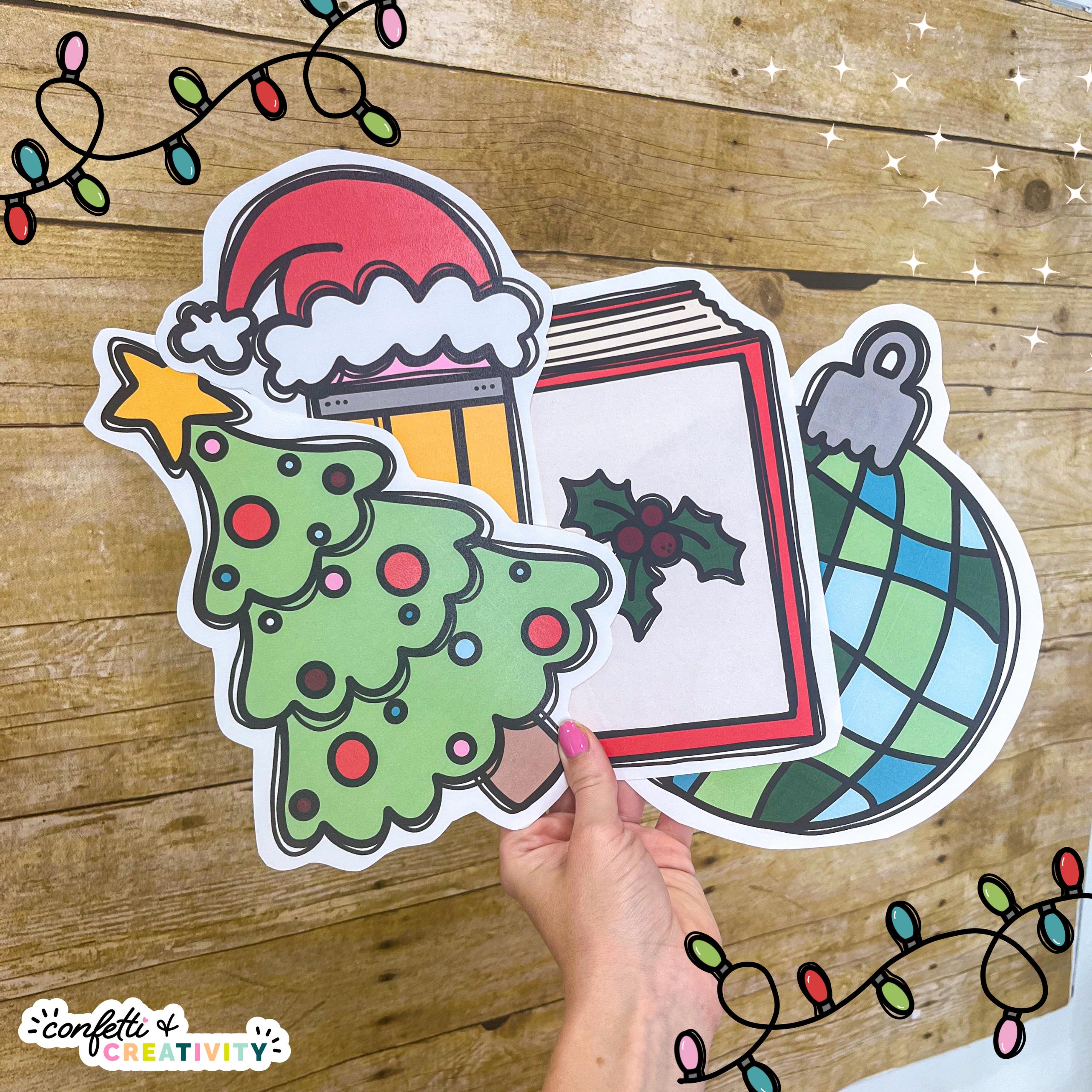 Christmas Reading Bulletin Board Kit: December Classroom Decor (digital ...