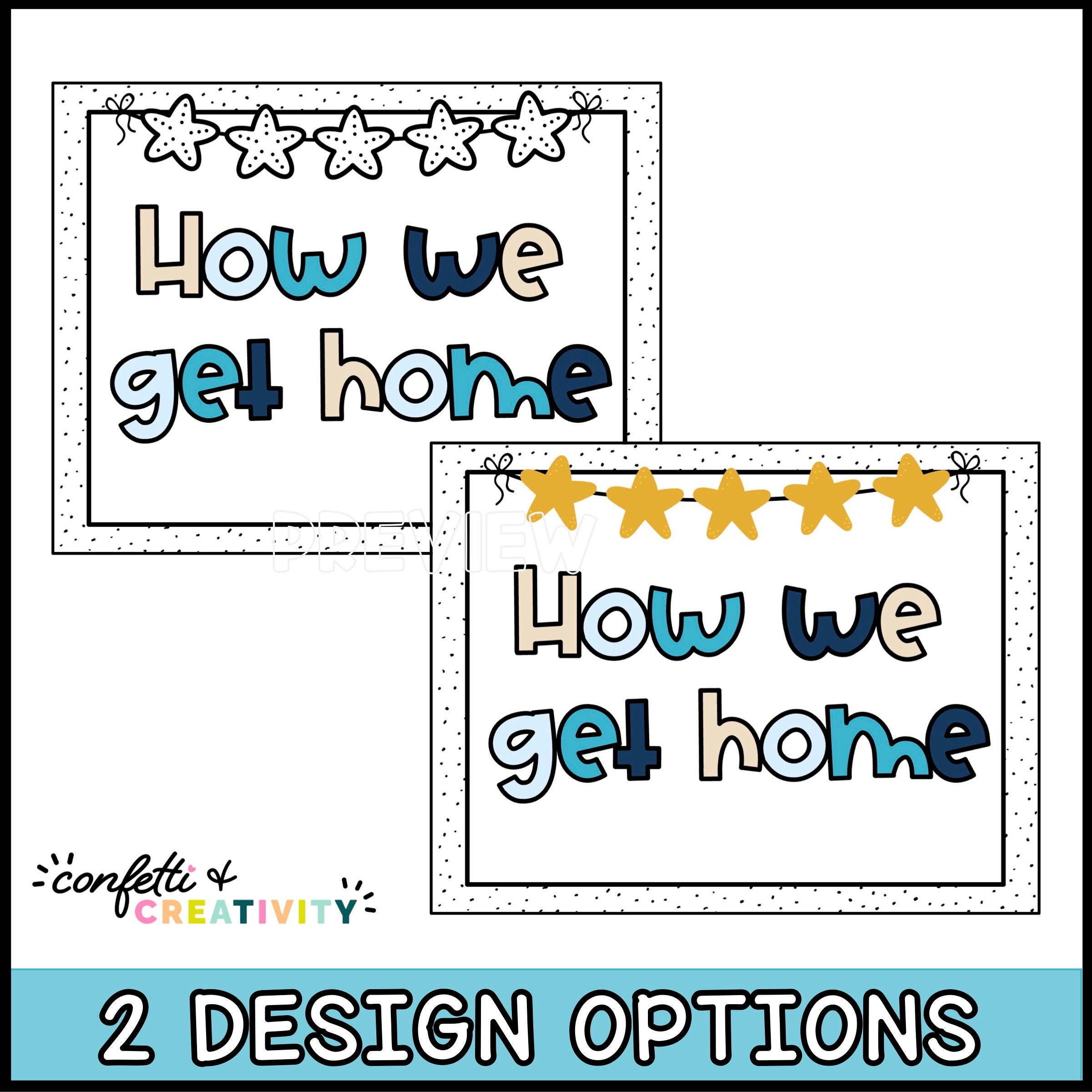 Elementary Classroom Dismissal Chart: Editable How We Get Home ...