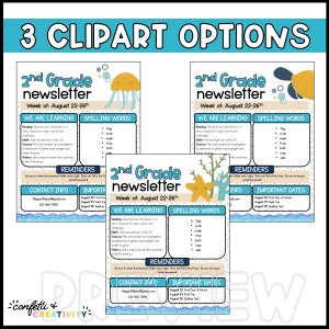 EDITABLE Ocean Classroom Newsletter | Teacher Newsletter Template ...