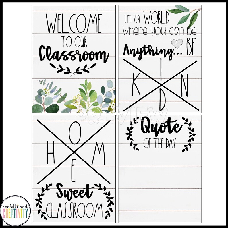 Farmhouse Classroom Quote Posters Classroom Quotes - Etsy