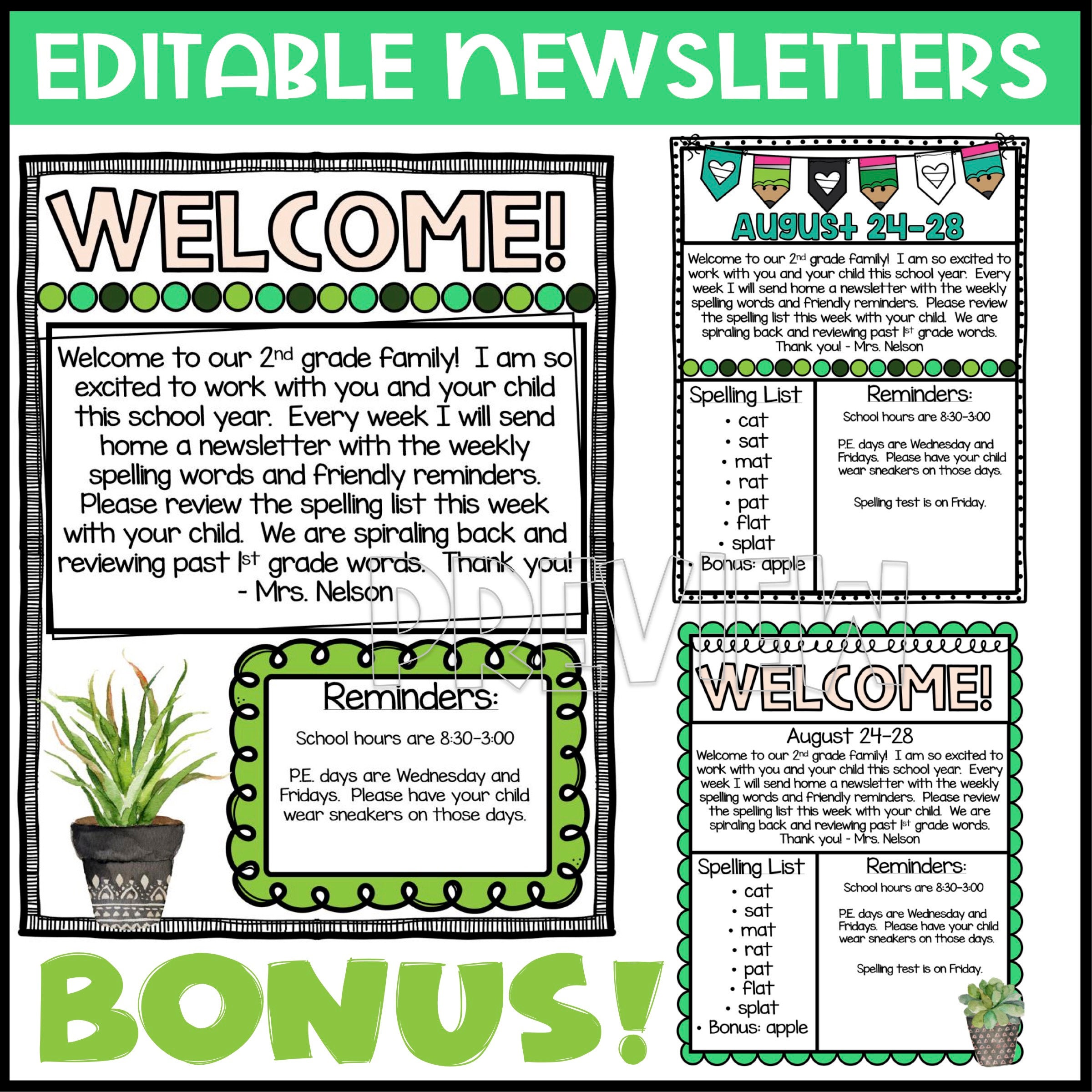 Plant Classroom Decor: Google Slides & Powerpoint Templates (digital ...