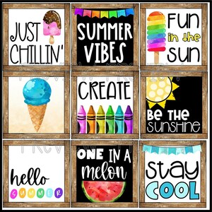 SUMMER Bulletin Board Posters | Classroom Posters | Classroom Decor ...