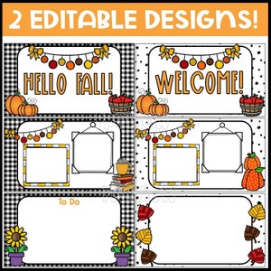 EDITABLE Classroom Slide Templates | Holiday Classroom Bundle ...
