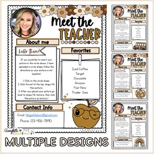 Editable Meet the Teacher Template: Neutral Classroom Decor (digital ...