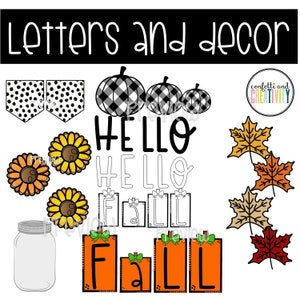 Fall Classroom Bulletin Board Kit: Hello Fall Decor (digital Download ...